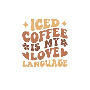 Funny Iced Coffee SVG Ice is Nice Digital Download Wavy Text SVG - Etsy