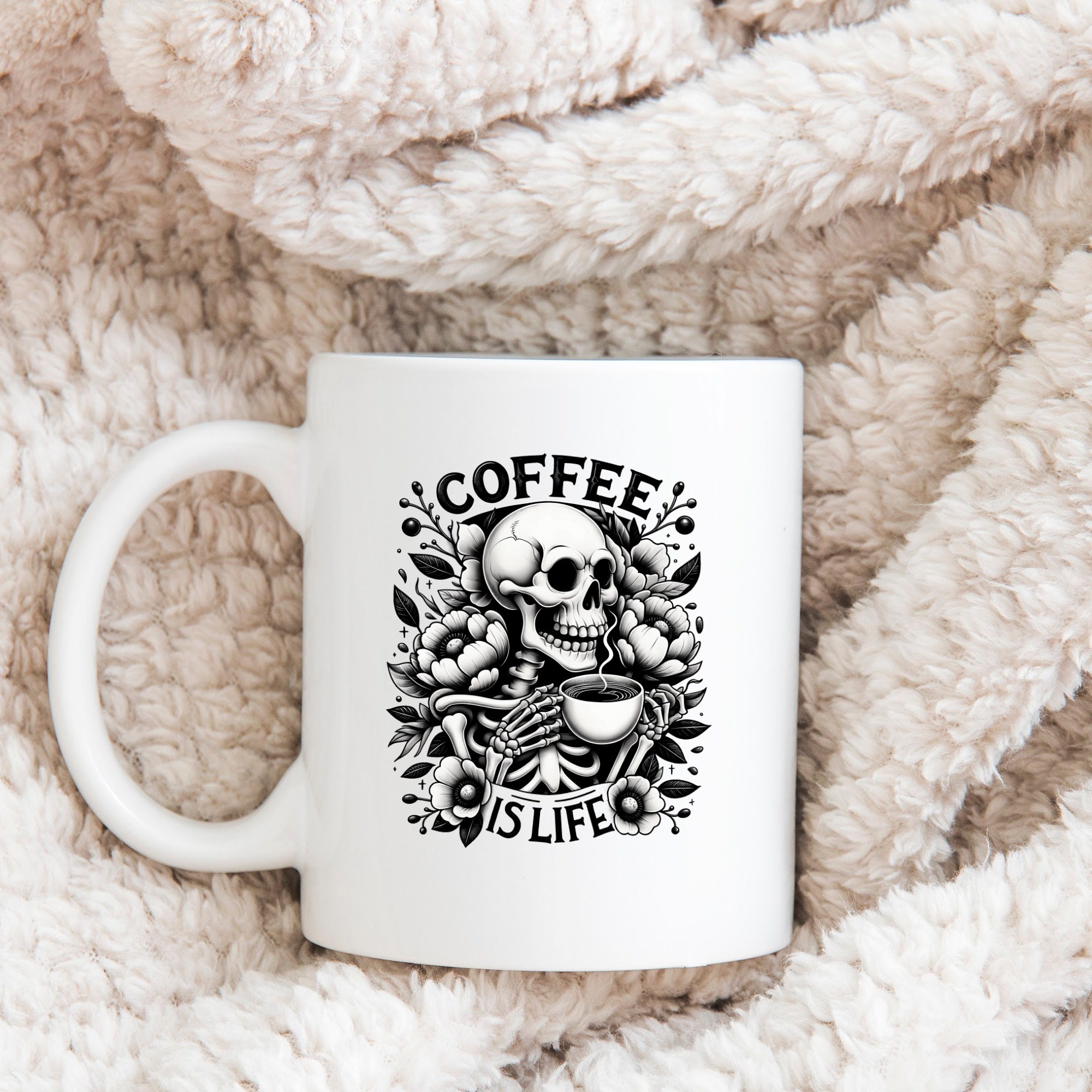 Coffee is Life SVG - Coffee SVG - Skull Coffee - Digital File - Etsy