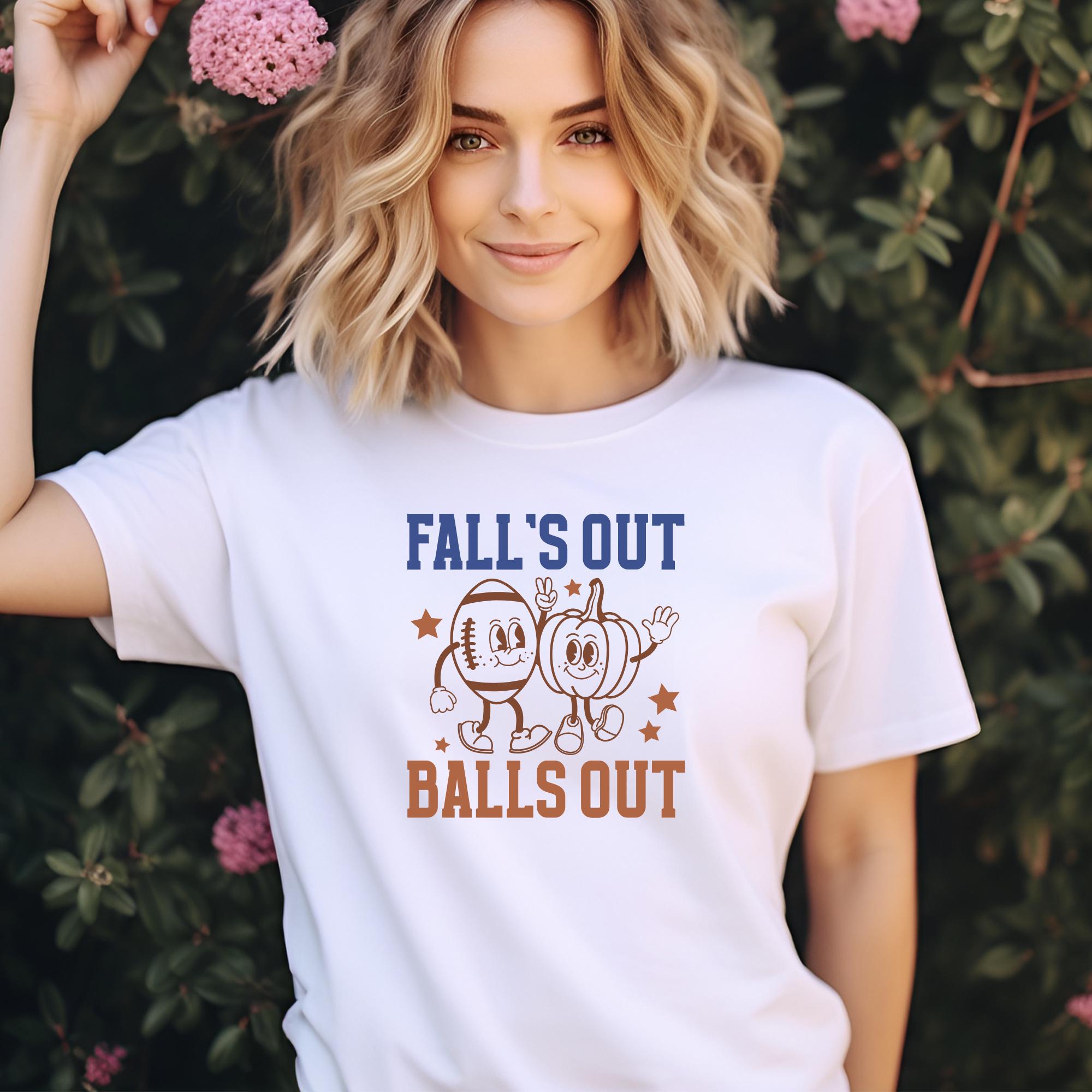 Falls Out Balls Out SVG - Football SVG - Fall - Retro Cartoon SVG ...
