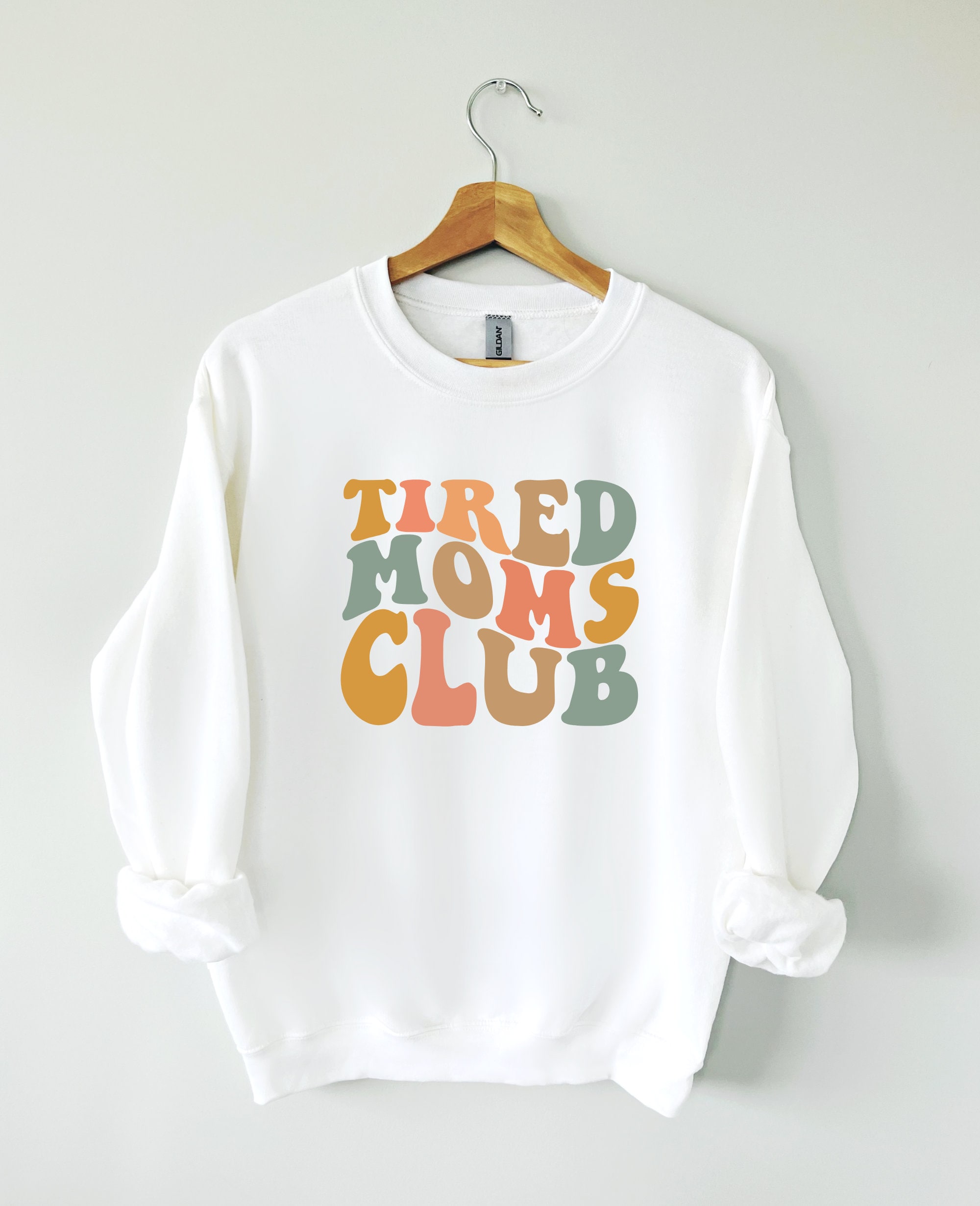 Tired Moms Club SVG - Wavy Text - Mom SVG - Cricut - Digital File - Etsy