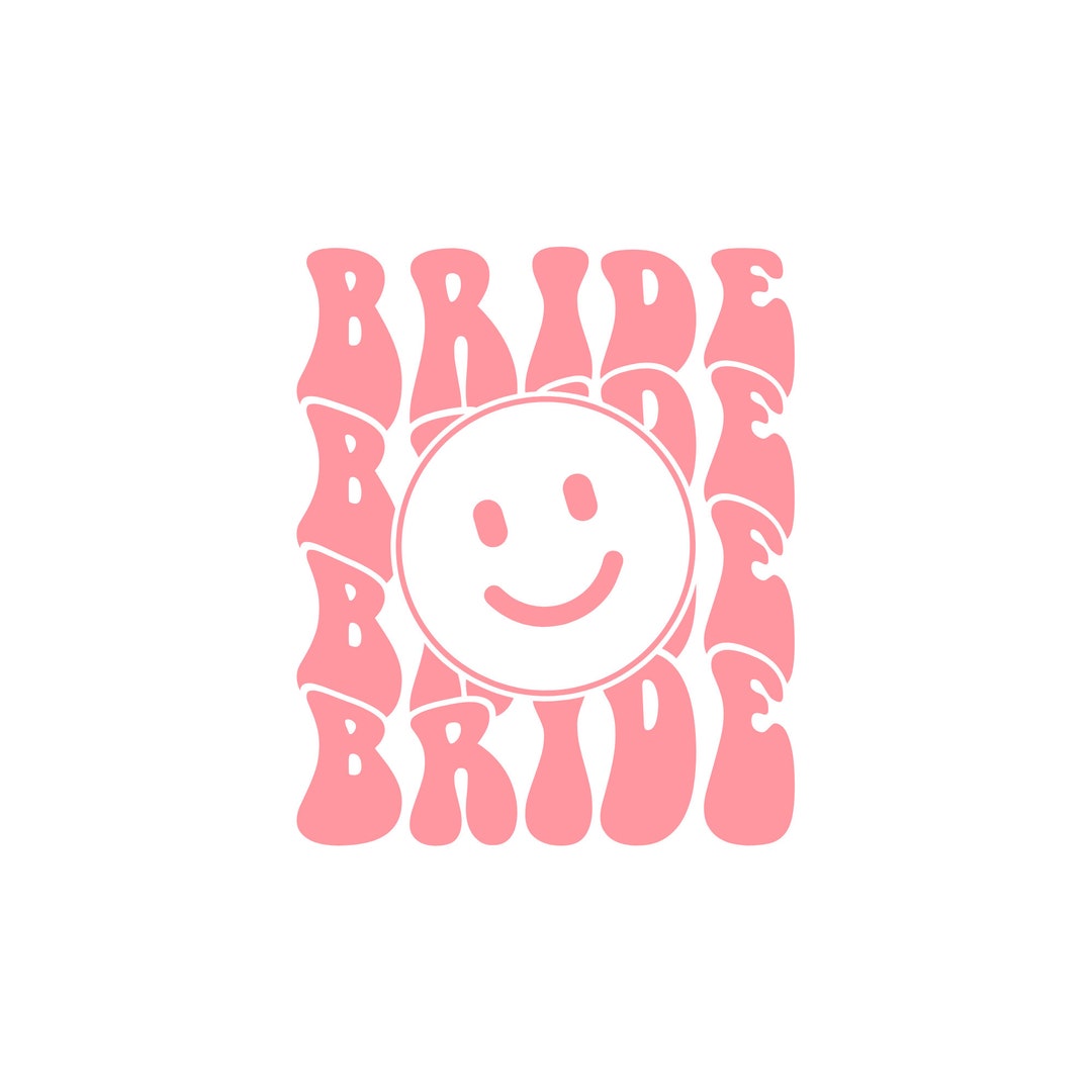 Bride SVG - Wavy Text SVG - Instant Digital Download - Etsy