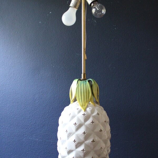 Ceramic Pineapple Table Lamp - Etsy