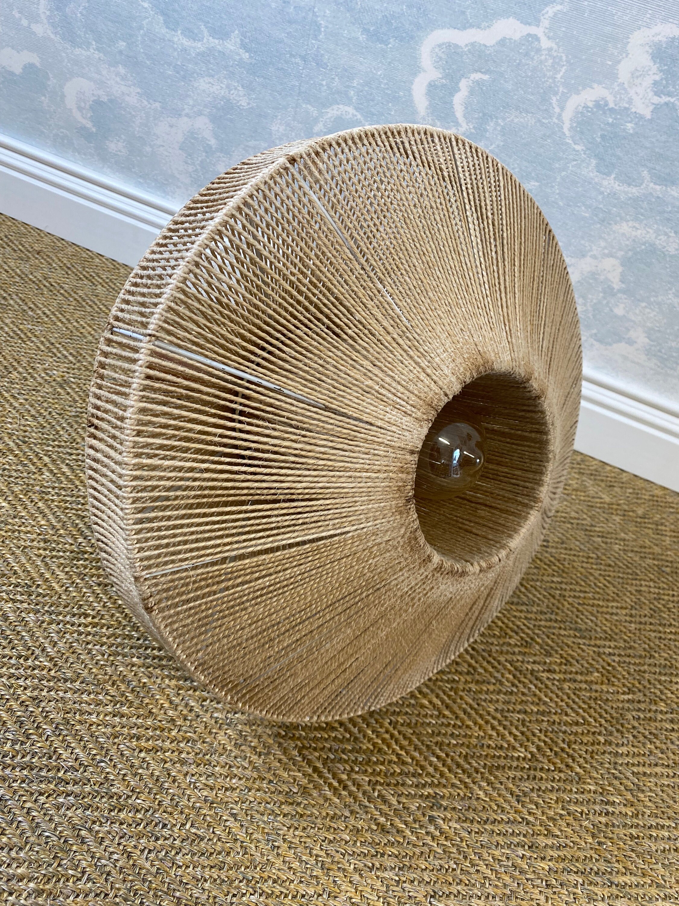 Temde Raffia Pendant Lamp, 60s Mid-century - Etsy