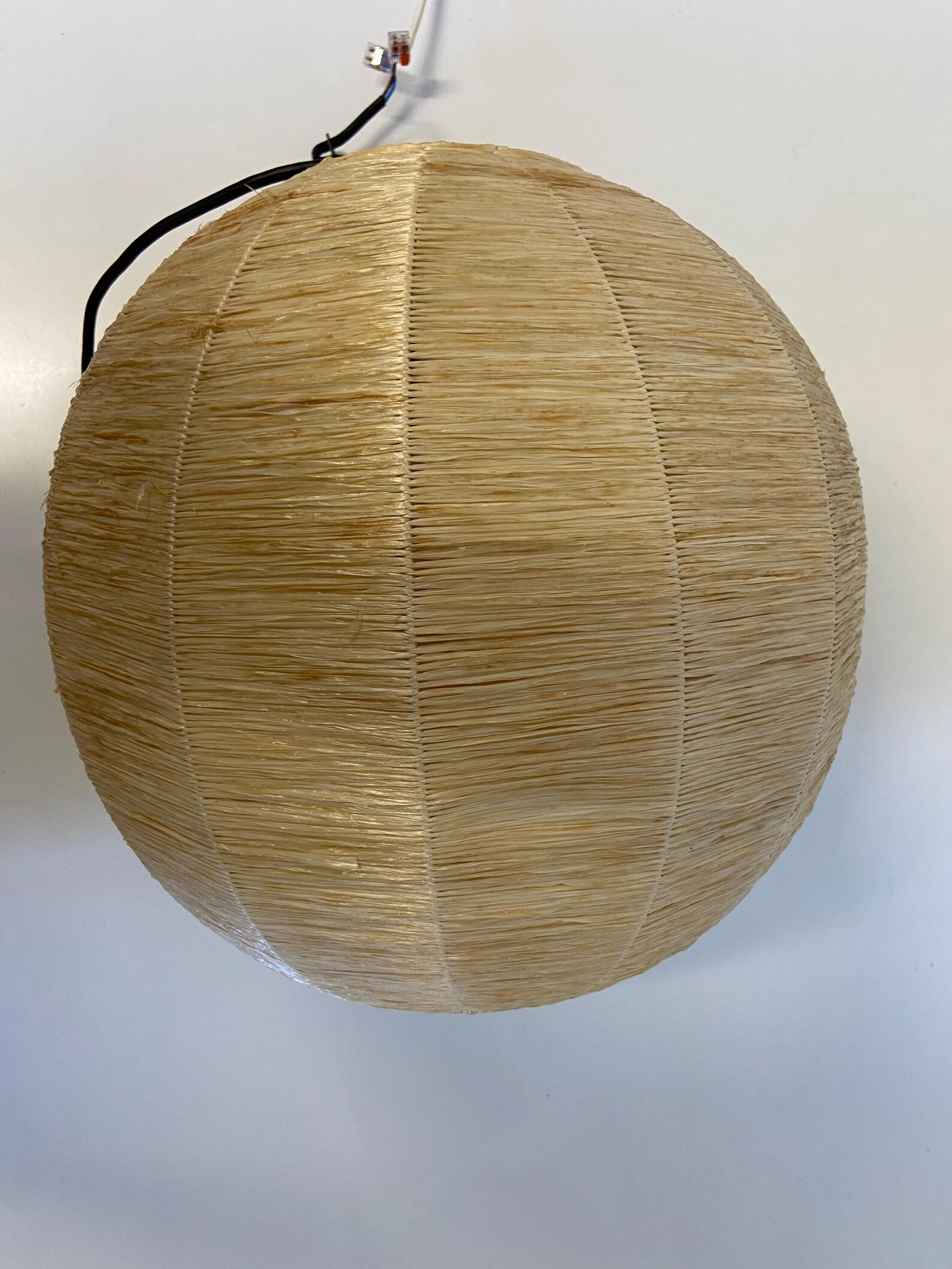 Bast Globe Pendant Light on Metal Frame, Germany Late 60s Early 70s - Etsy