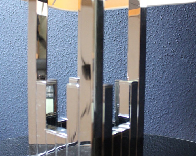 Willy Rizzo Table Lamp Mid Century Brass Chrome Hollywood - Etsy