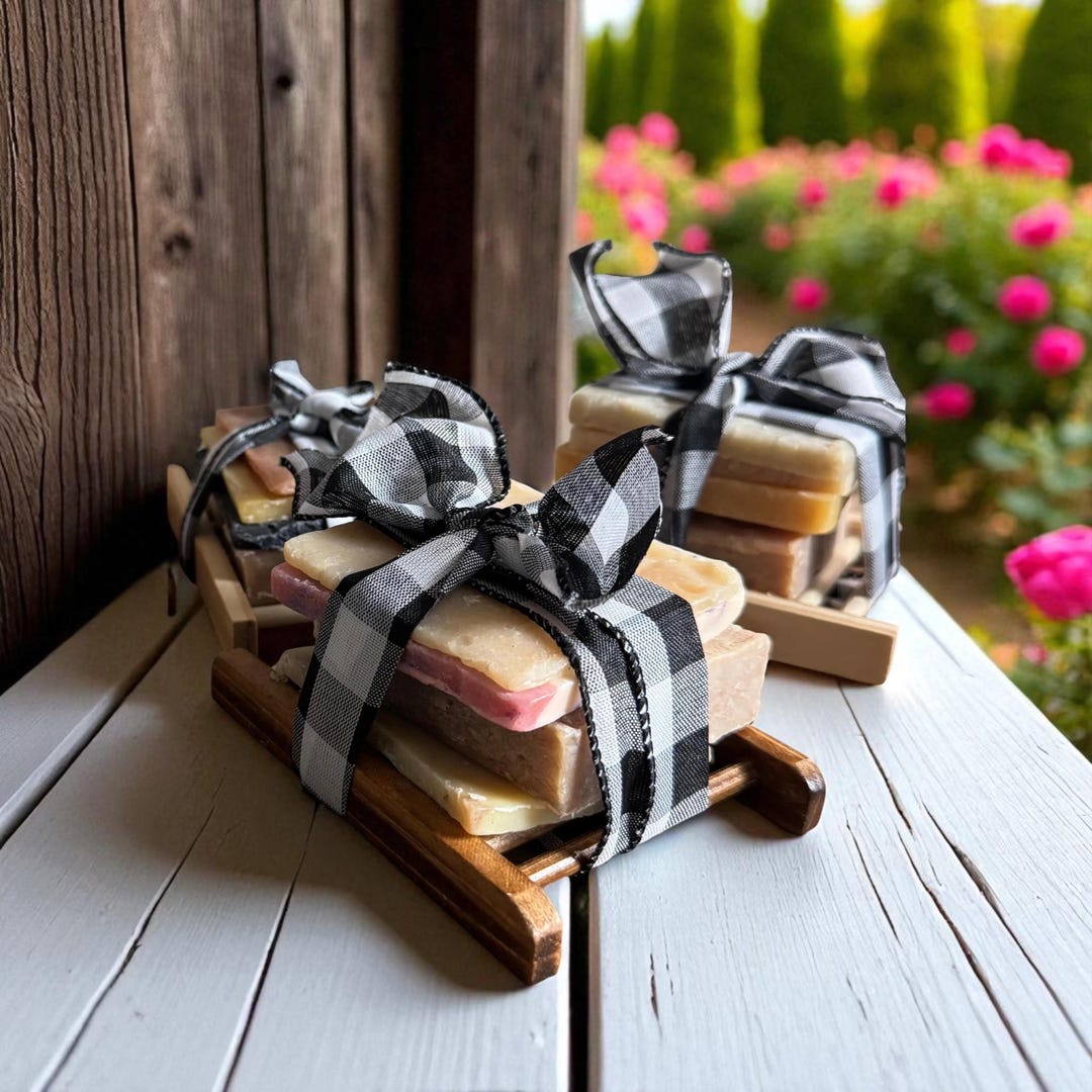 Handmade Mini Soap Sample Pack: Farmhouse Scents, Gift Ready - Etsy