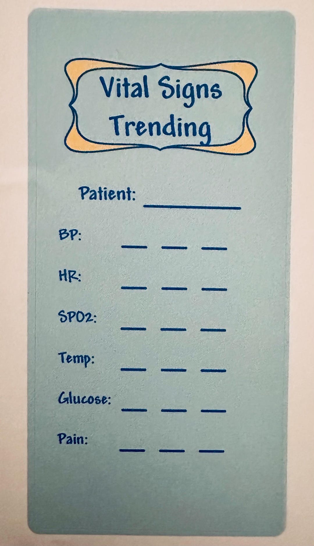 Vital Signs Trending Sticker (sets of 12) - Etsy