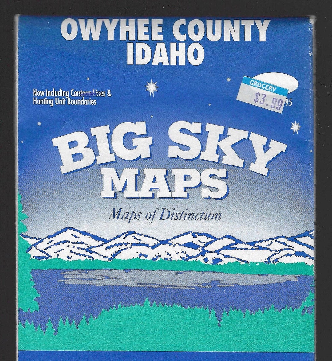 Owyhee County, Idaho Map (1995) Big Sky Maps - Maps of Distinction ...