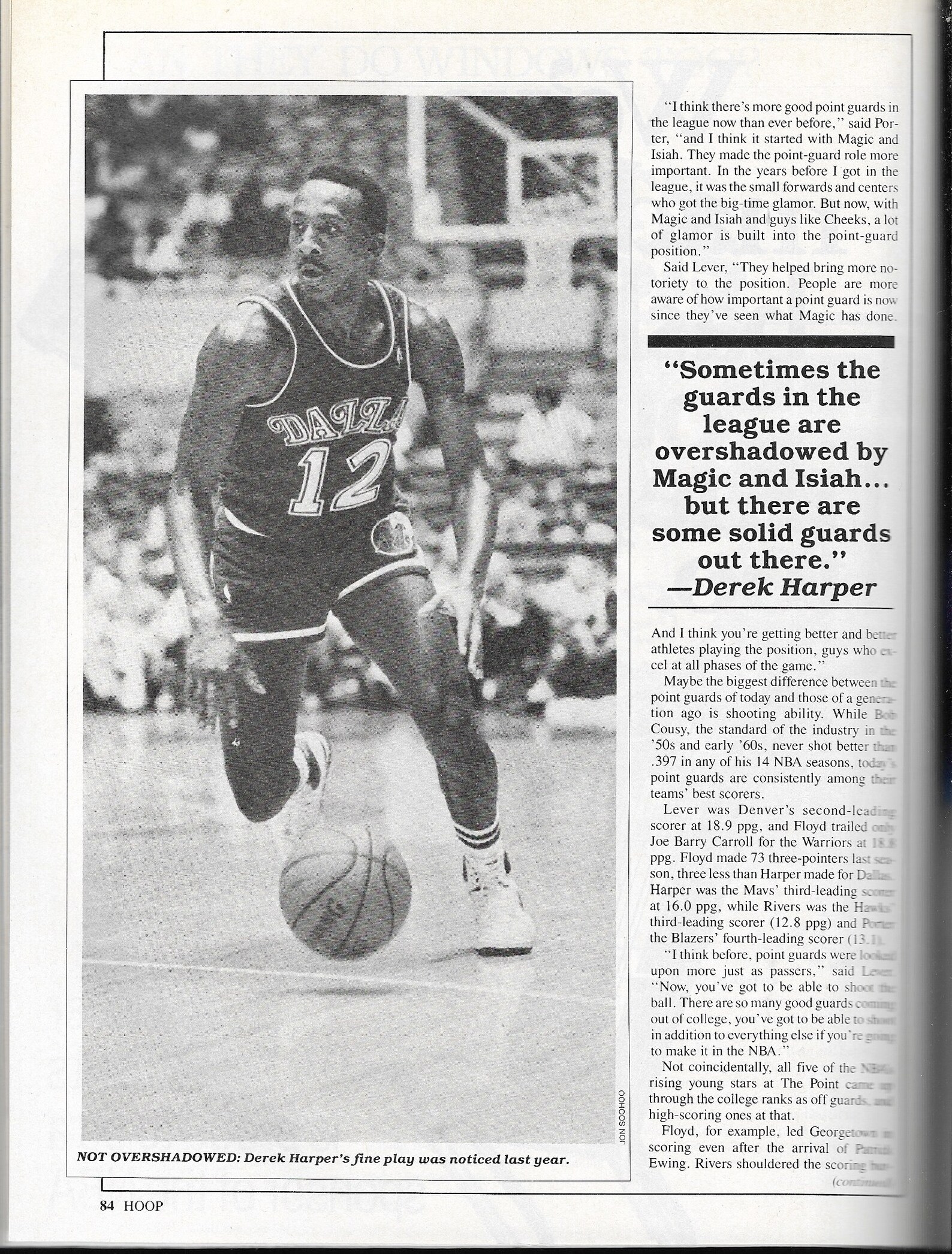 NBA Hoop Magazine 1988 vol. XIV, Issue 3 Houston Rockets Vs. Sacramento ...