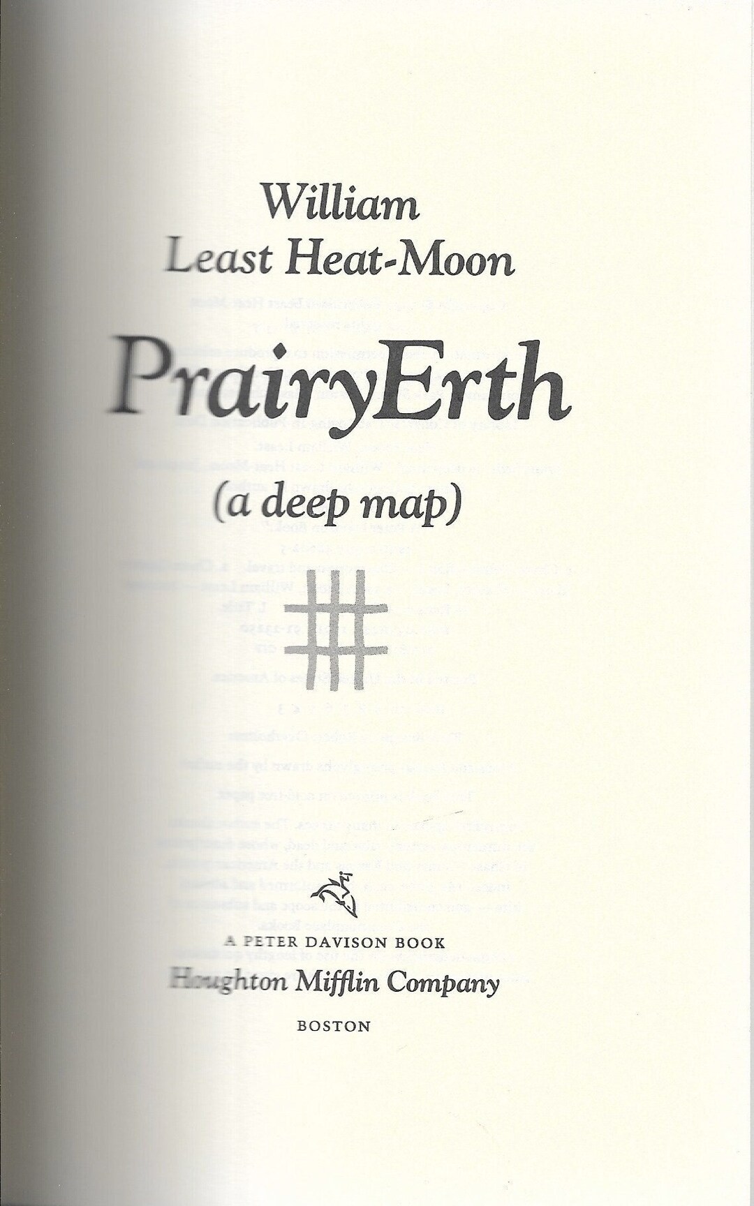 Prairyerth (a Deep Map) by William Least Heat-moon (1991 Hardcover) No ...