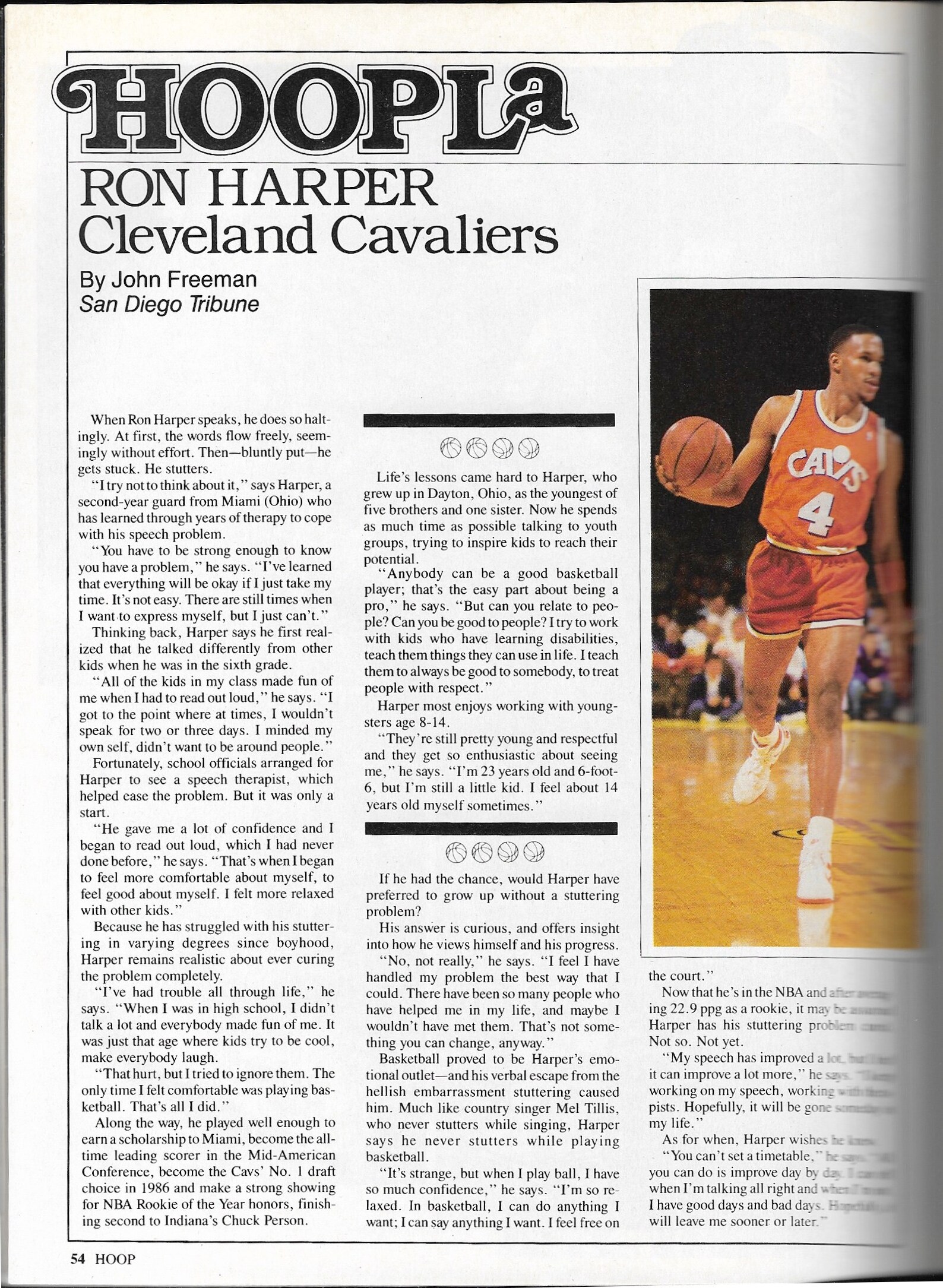 NBA Hoop Magazine 1988 vol. XIV, Issue 3 Houston Rockets Vs. Sacramento ...