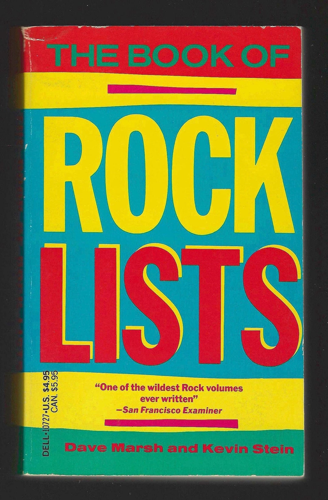 The Book of Rock Lists by Dave Marsh and Kevin Stein (1984 Mass Market ...