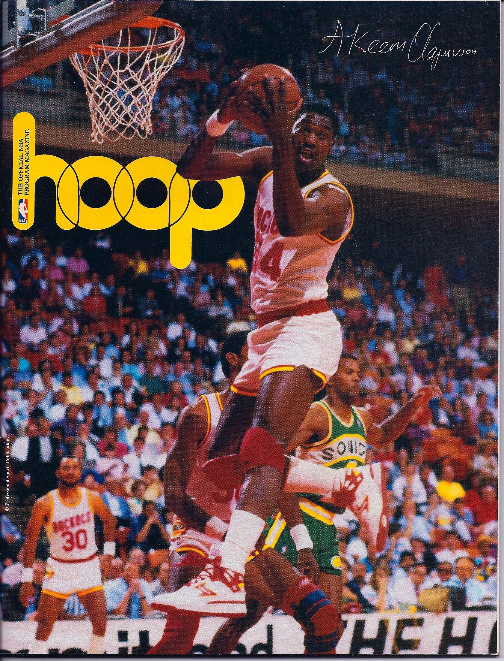 NBA Hoop Magazine 1988 vol. XIV, Issue 3 Houston Rockets Vs. Sacramento ...