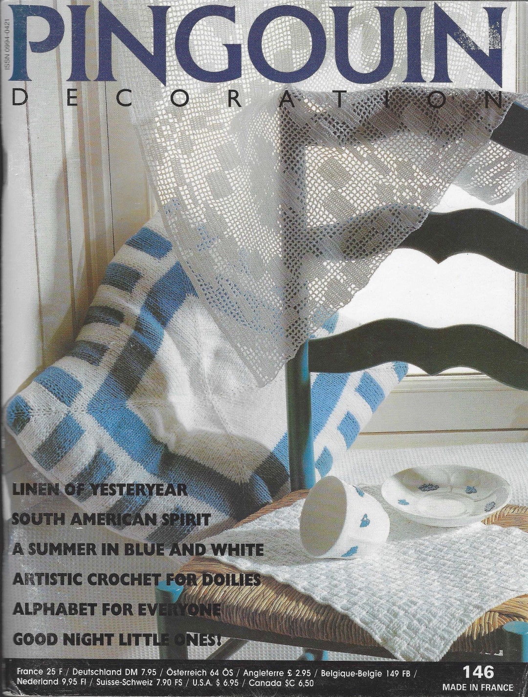 Pingouin Decoration Magazine (1992, Issue Number 146) Knitting Pattern ...