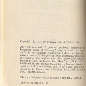 The Shockwave Rider by John Brunner 1976 Paperback the Most ...