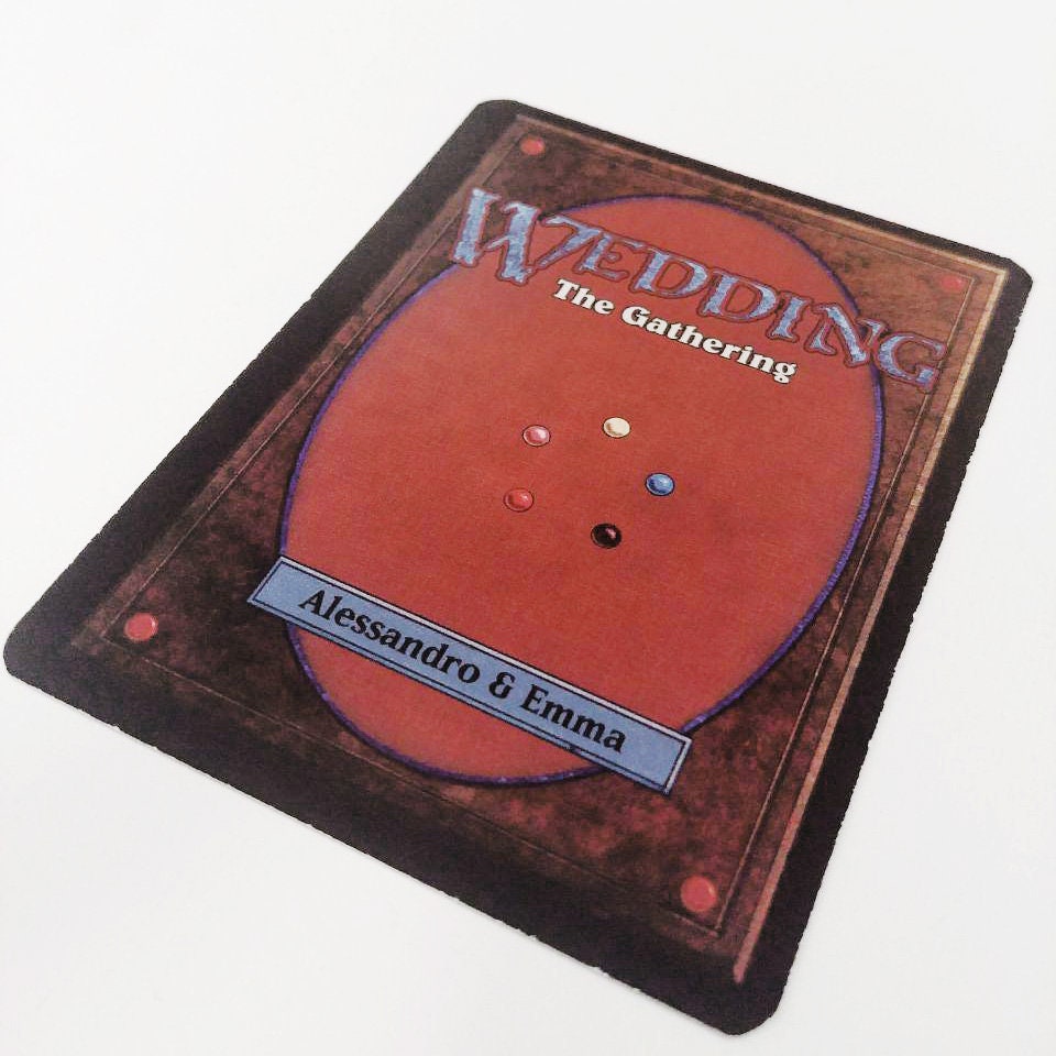 MTG Card Personalised Nerd Wedding Invitation DIGITAL FILE - Etsy