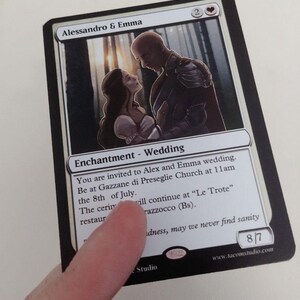 MTG Card Personalised Nerd Wedding Invitation - DIGITAL FILE - - Etsy