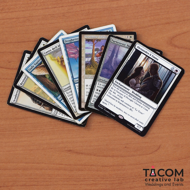 MTG Card Personalised Nerd Wedding Invitation DIGITAL FILE - Etsy
