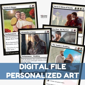 MTG Card Personalised Nerd Wedding Invitation - DIGITAL FILE - - Etsy