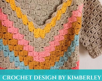Zigzag Crochet Jumper Pattern - Etsy UK