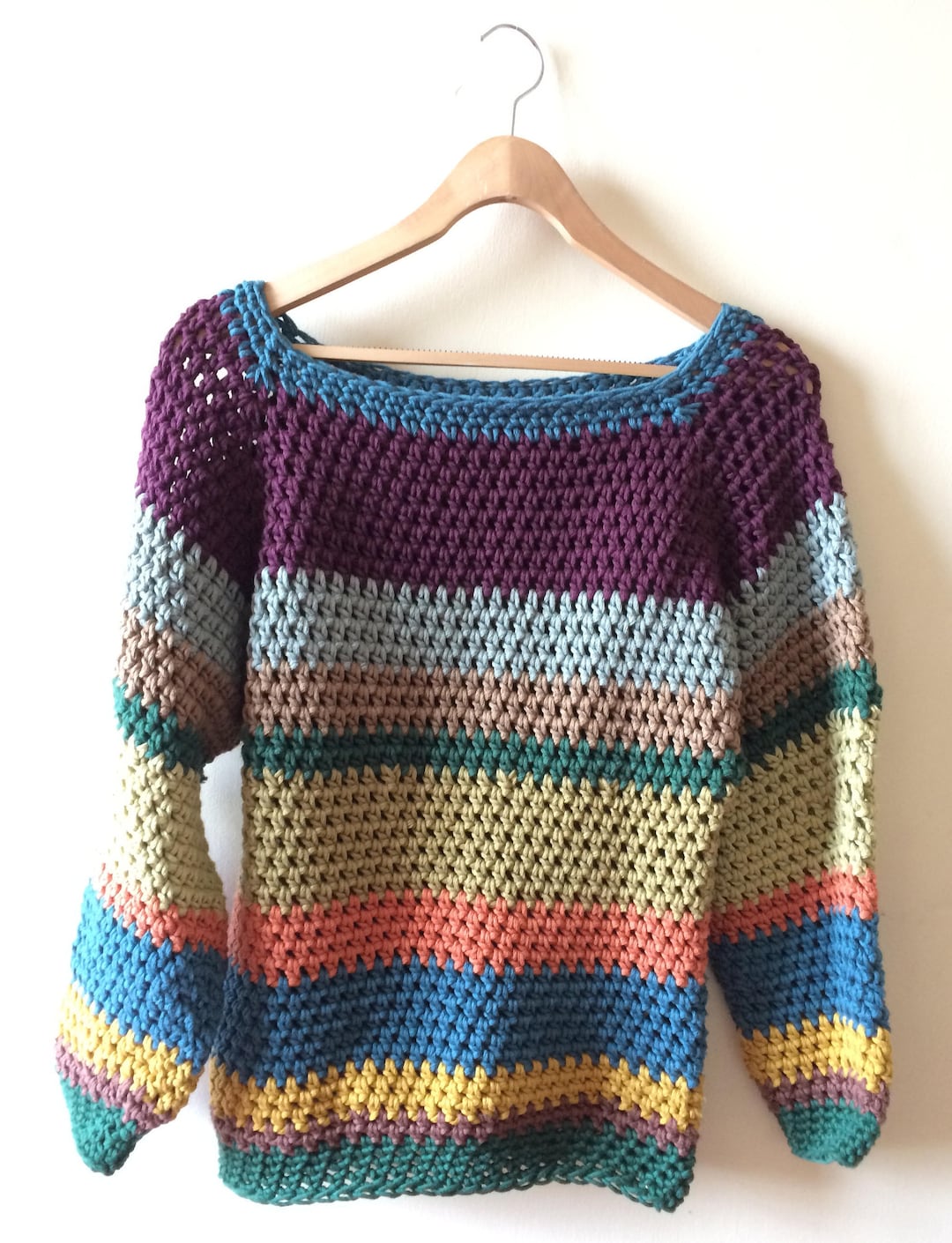 The 24hr Top Down Jumper Pattern - Etsy
