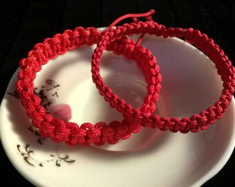 Chinese red bracelet | Etsy