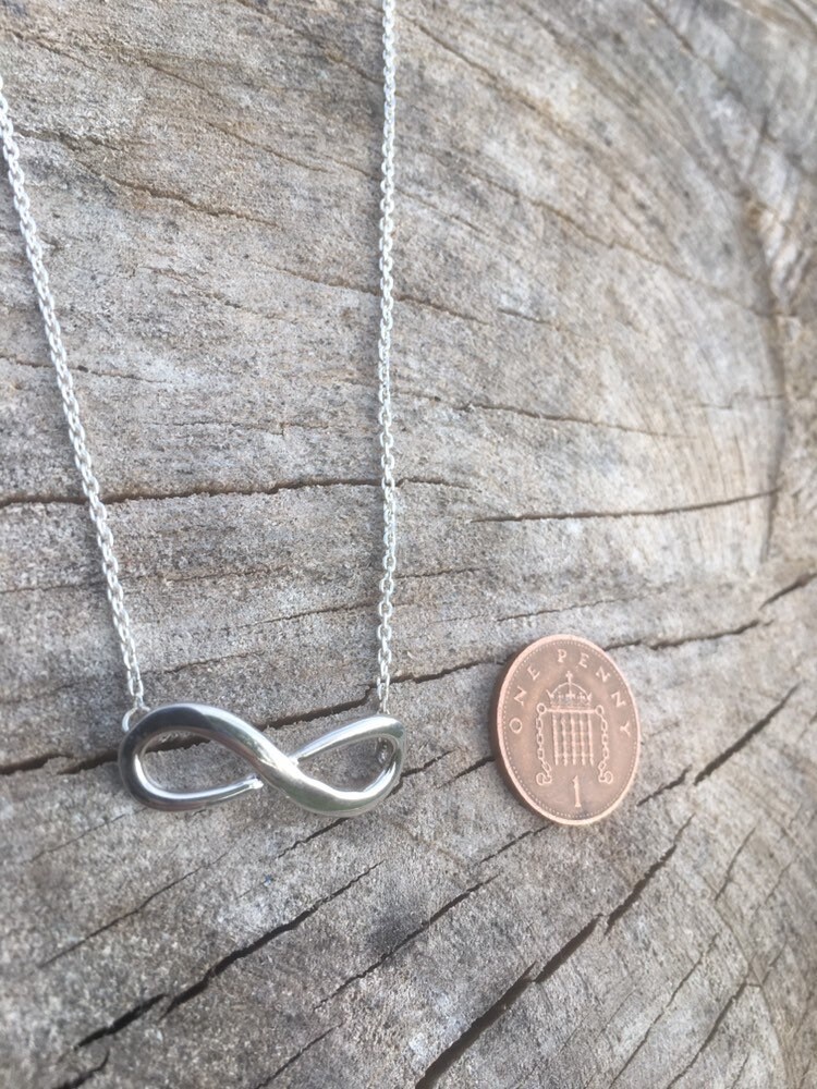 925 Sterling Silver Infinity Symbol Pendant & Chain | to Infinity and ...