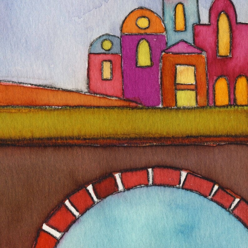 Narrow Bridge Spiritual Watercolor Print and Verse for Weddings ...