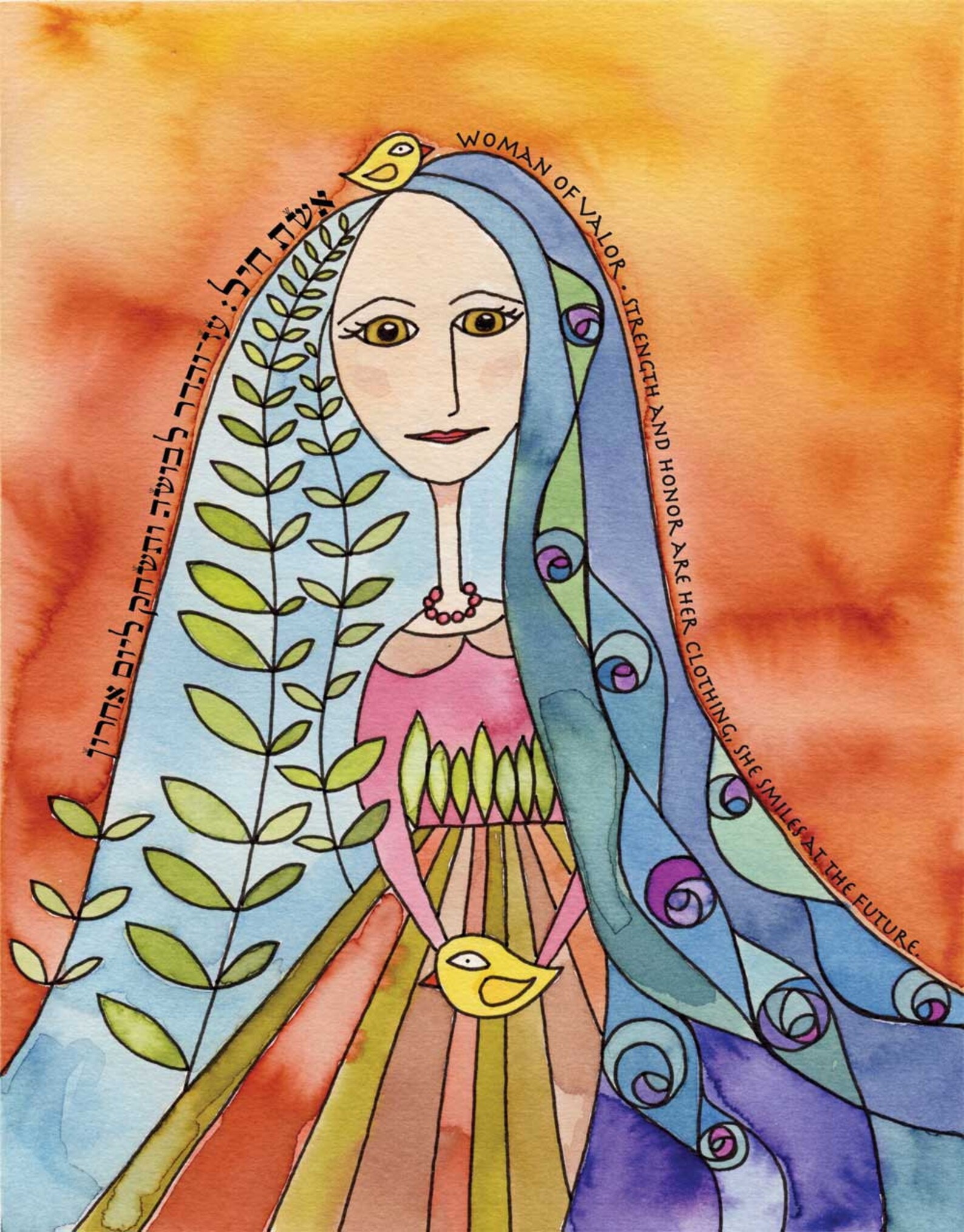 Woman of Valor - Spiritual Watercolor Print and Verse, Perfect Gift to ...