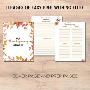 Thanksgiving Planner - Easy Thanksgiving Planner - Holiday Planner ...