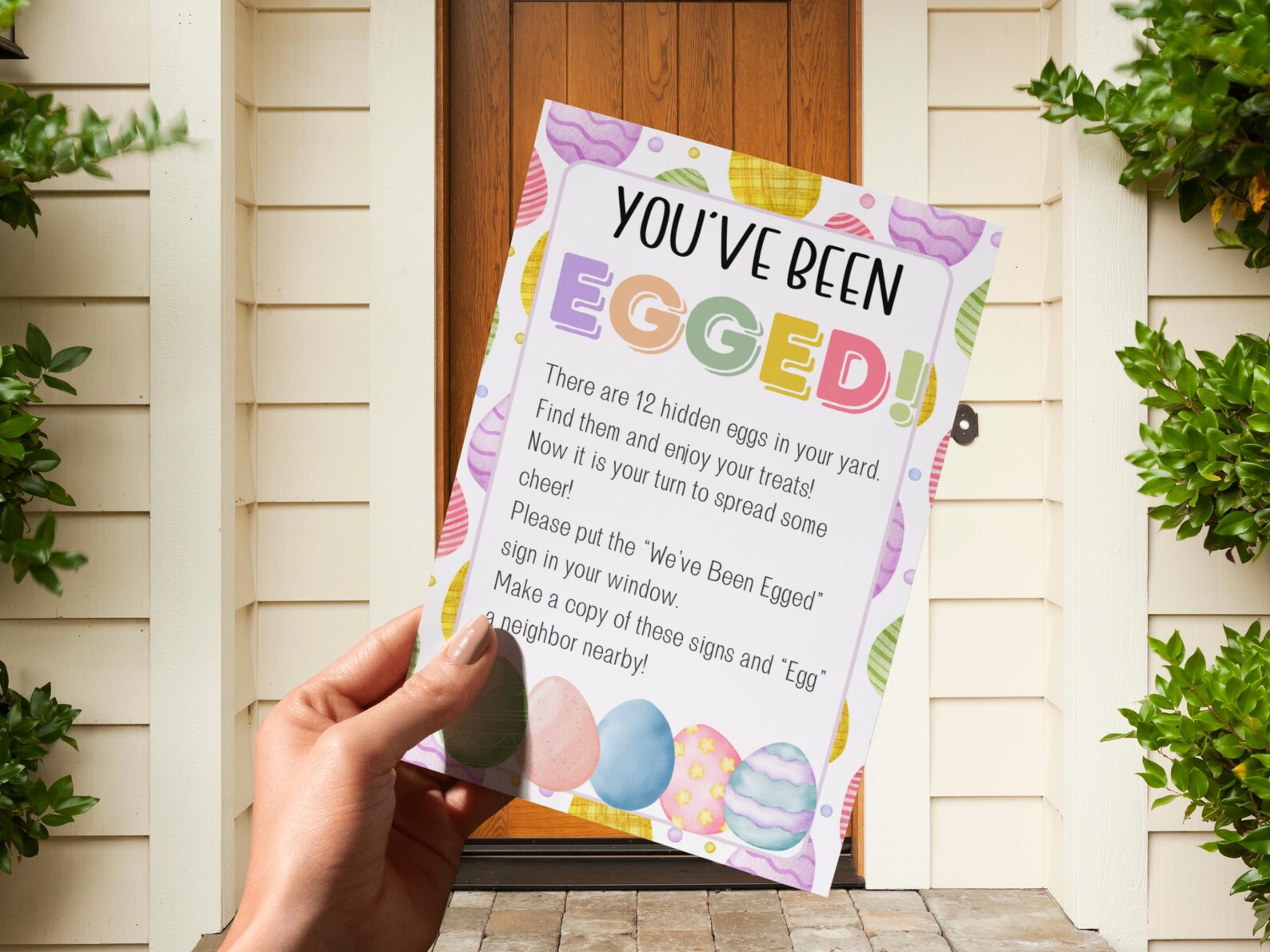 Egged Easter Game Printable Youve Been Egged Game Printable Weve Been ...