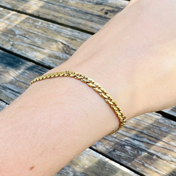 Solid Gold Bracelet - Etsy