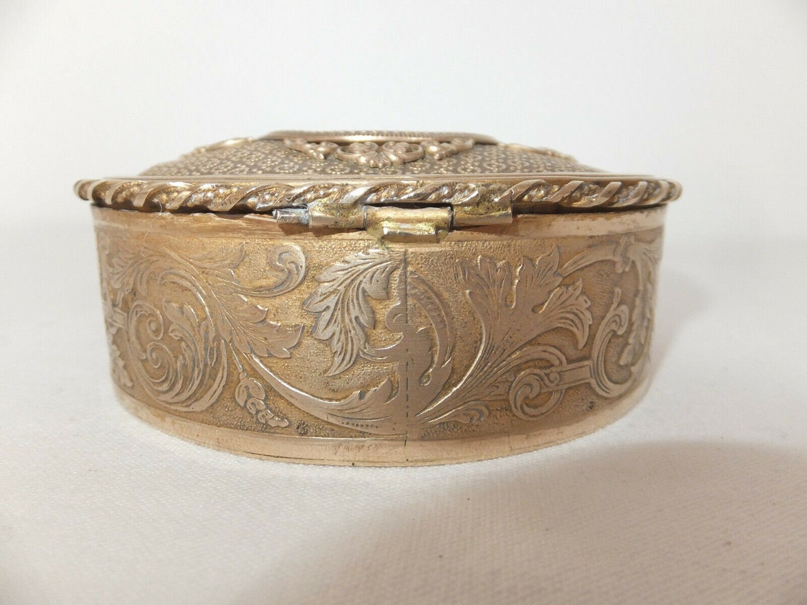 French Bronze Miniature {portrait Casket Box - Etsy