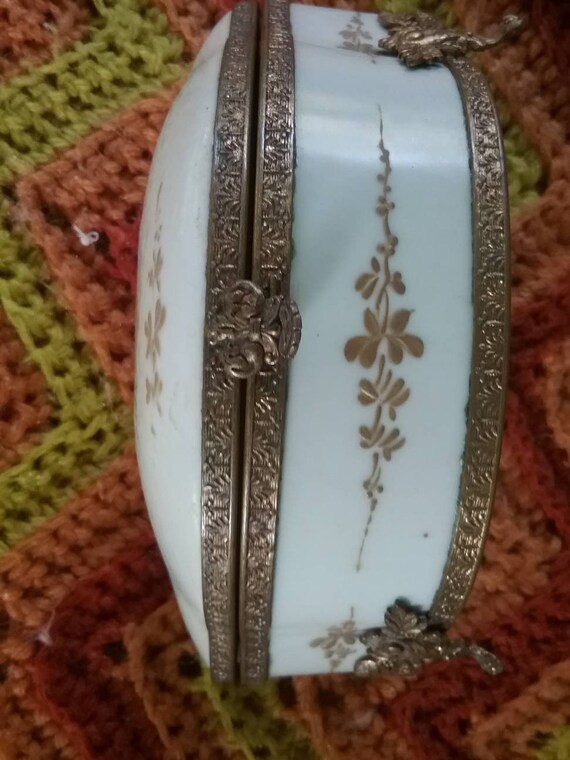 French Porcelain Casket Box - Gem