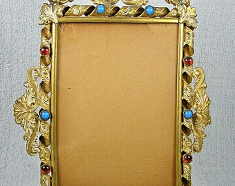 Austrian Bronze Austro Hungarian Jeweled Picture Frame | Etsy