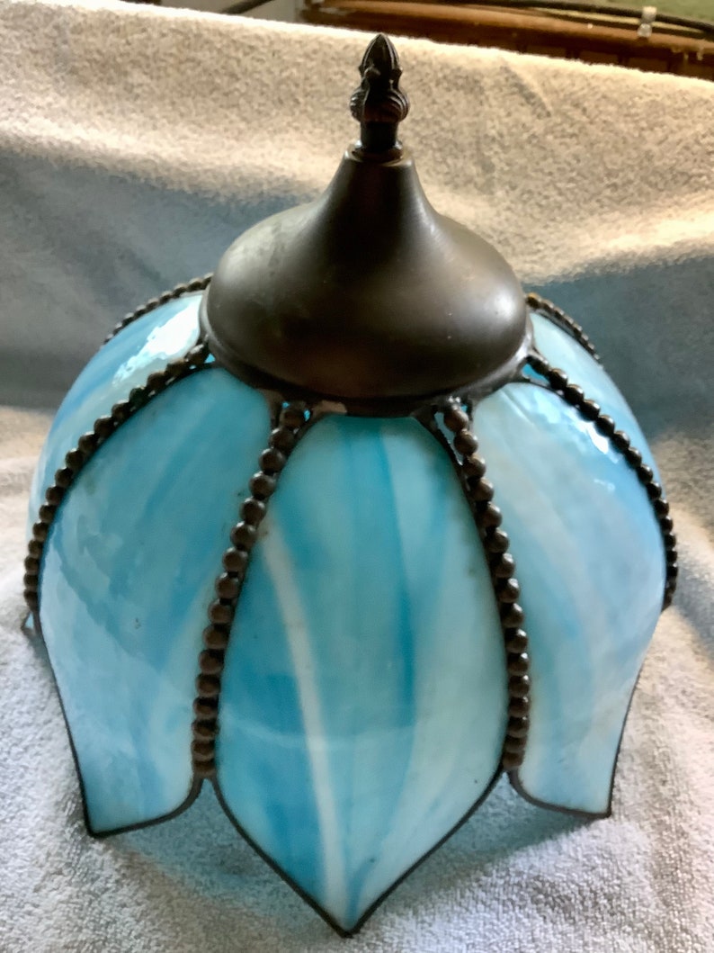Slag Glass Lamp Shade - Etsy