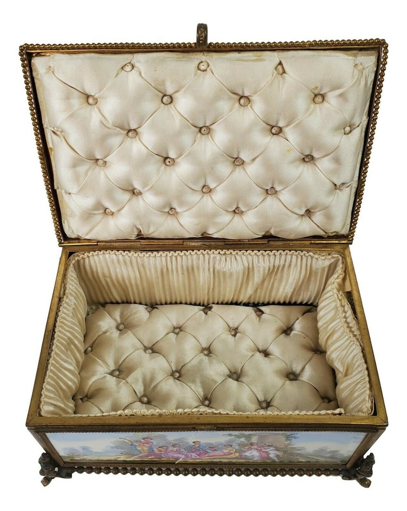 French Bronze Ormolu Sevres? Porcelain Casket Box - Etsy