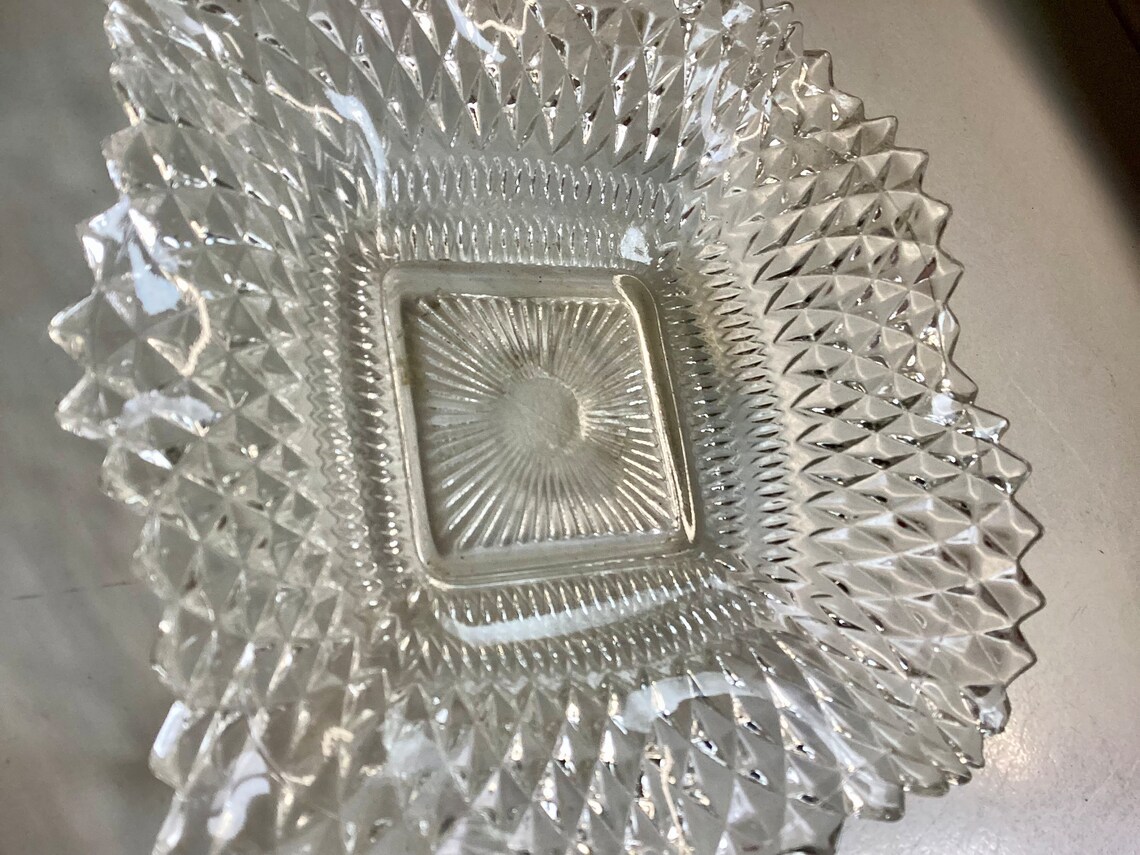 Cut Glass Dish - Etsy