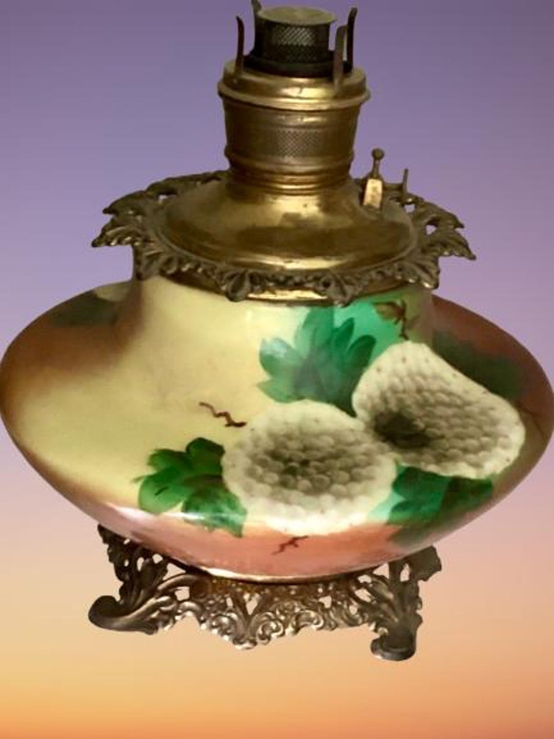 Antique Royal Oil Lamp Base - Etsy