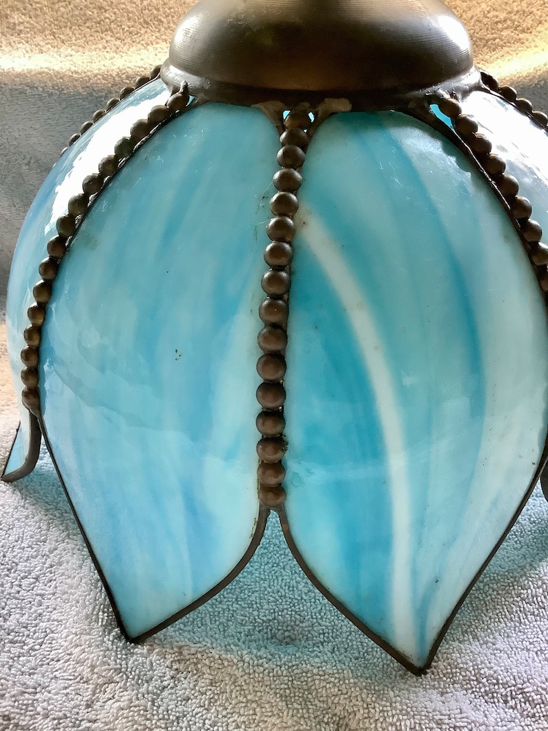 Slag Glass Lamp Shade - Etsy