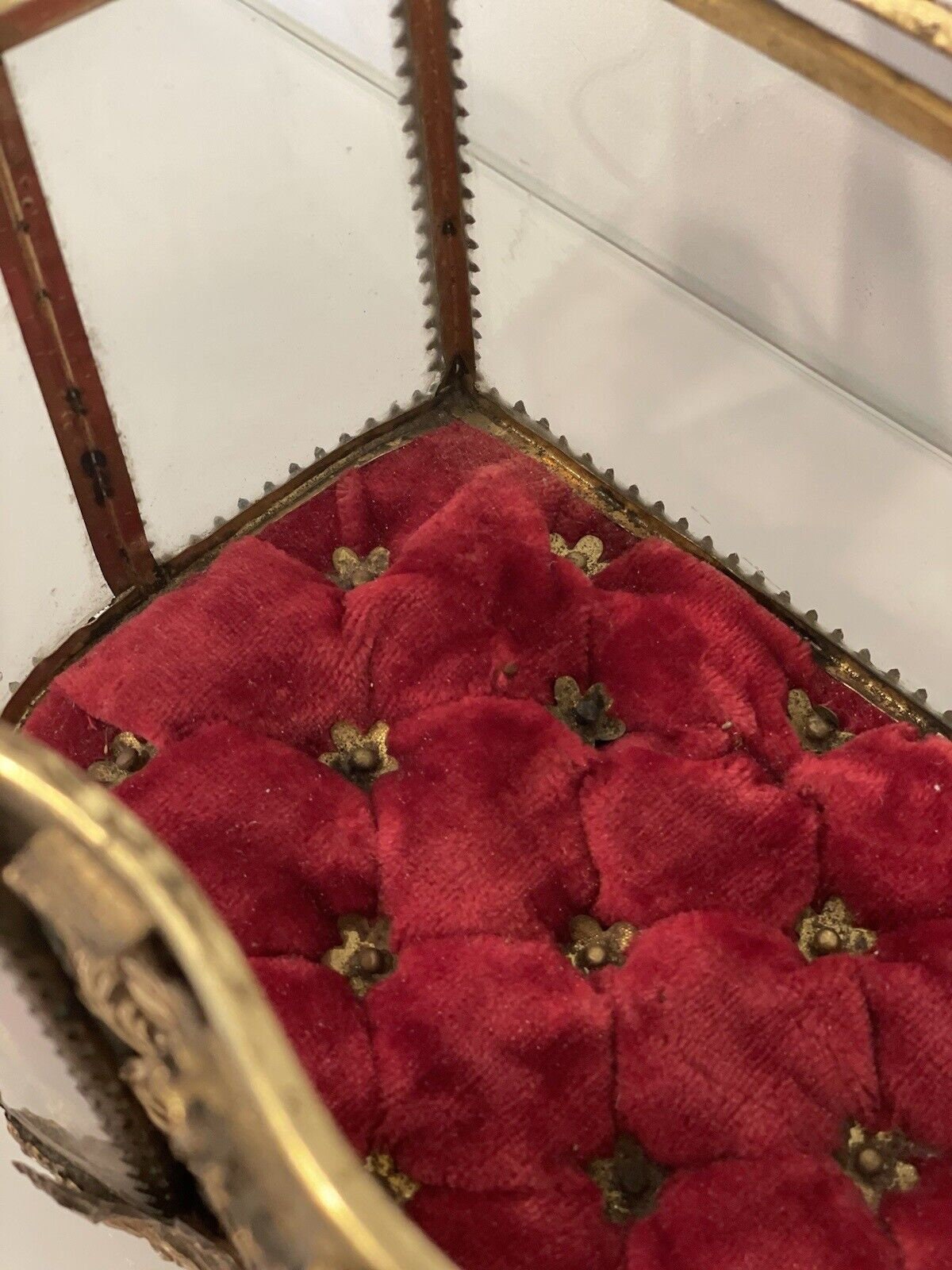 French Glass Vitrine Bridal Casket Box - Etsy