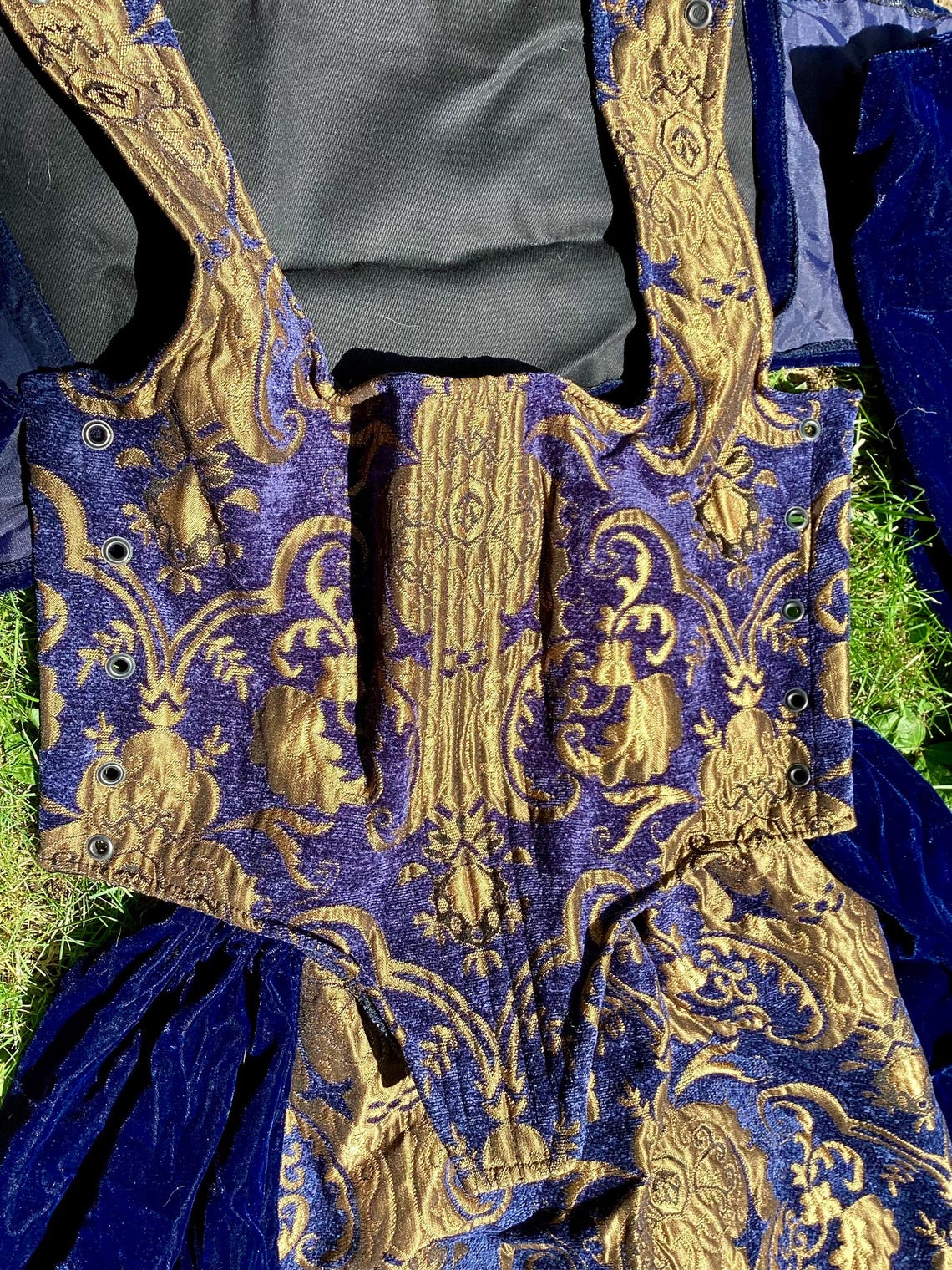 Renaissance Medieval Tudor Velour Gown Costume - Etsy