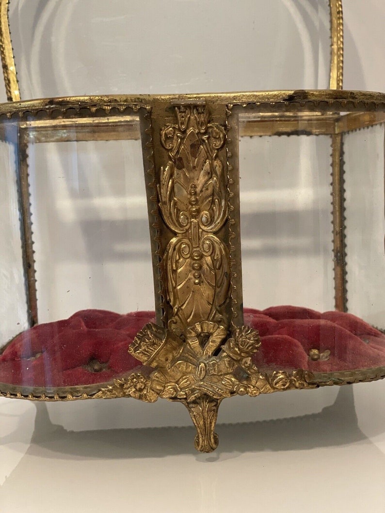 French Glass Vitrine Bridal Casket Box - Etsy