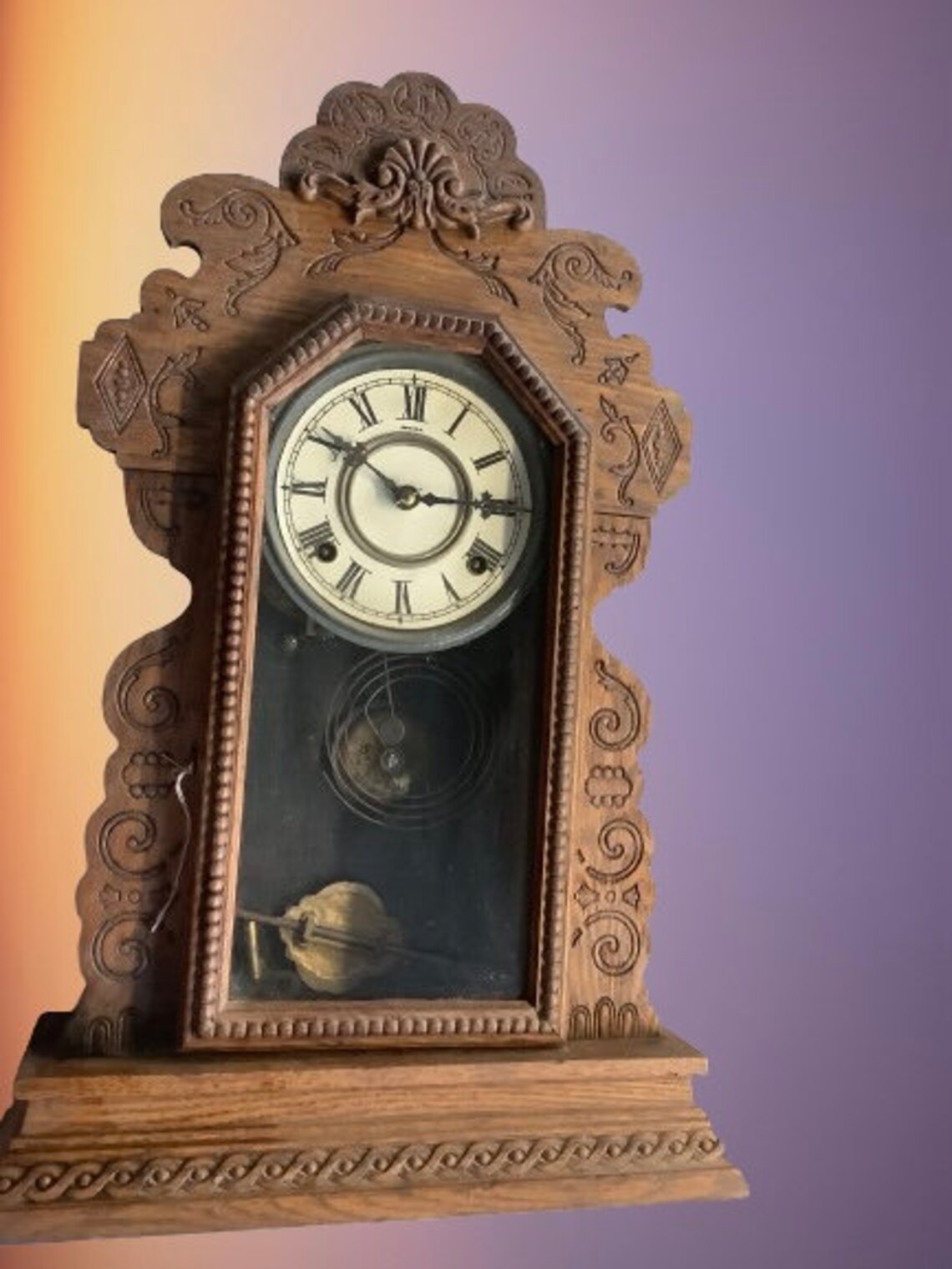 Antique Gingerbread Clock - Etsy