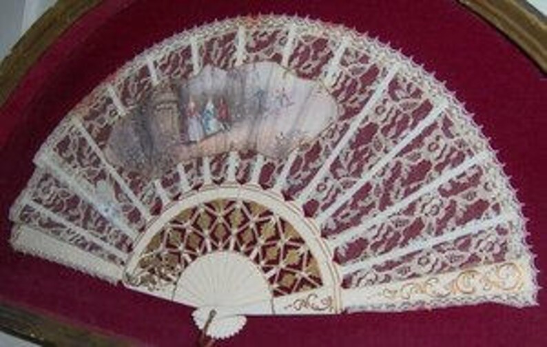 French Eventail Fan Shadow Box - Etsy