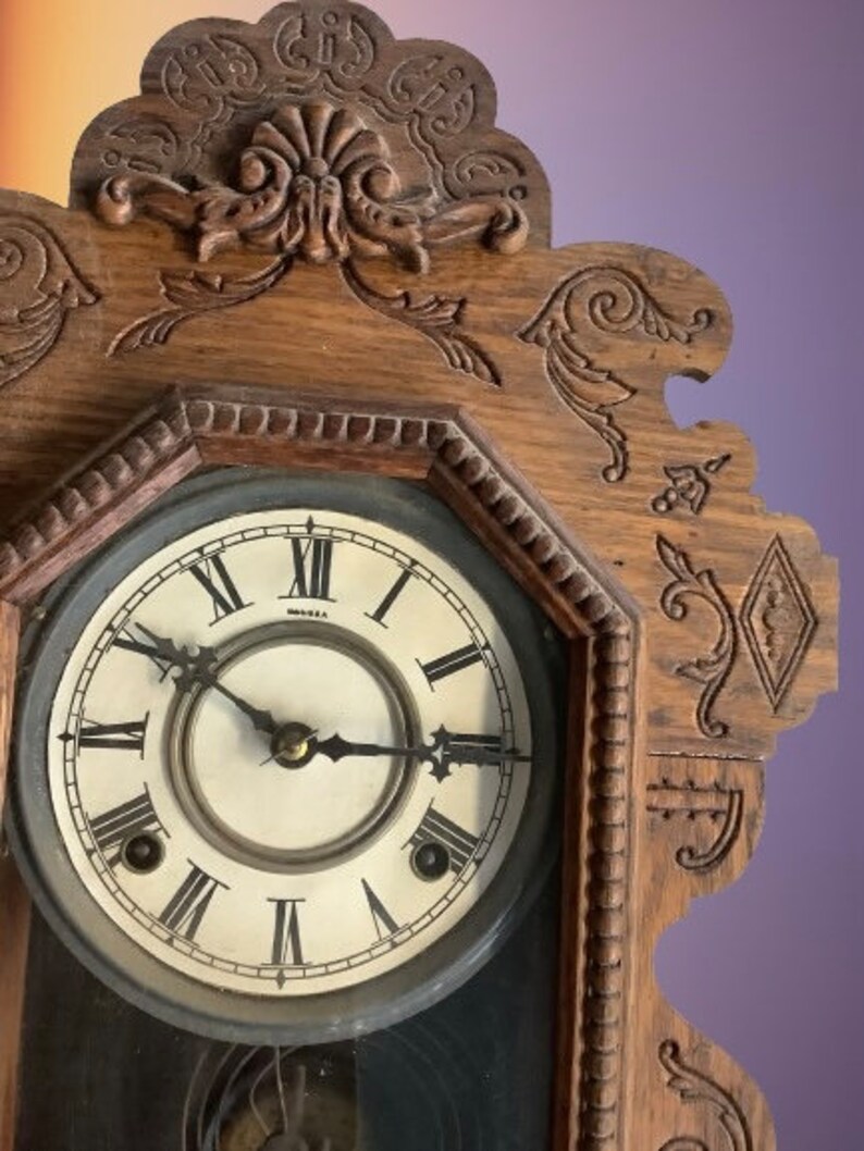 Antique Gingerbread Clock - Etsy