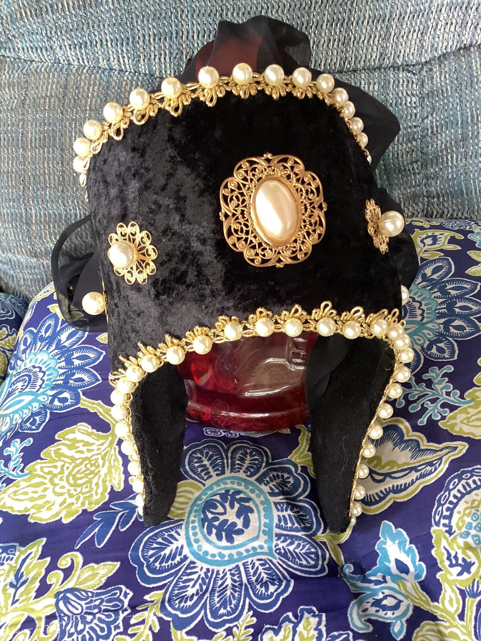 Renaissance Medieval Tudor Hood Hat Headpiece - Etsy