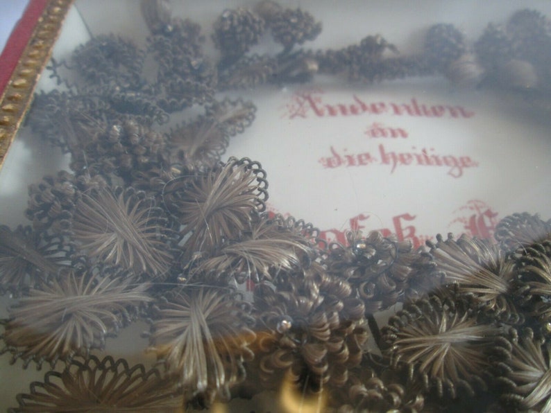 German Mourning Hair Jeweled Shadow Box Frame - Etsy