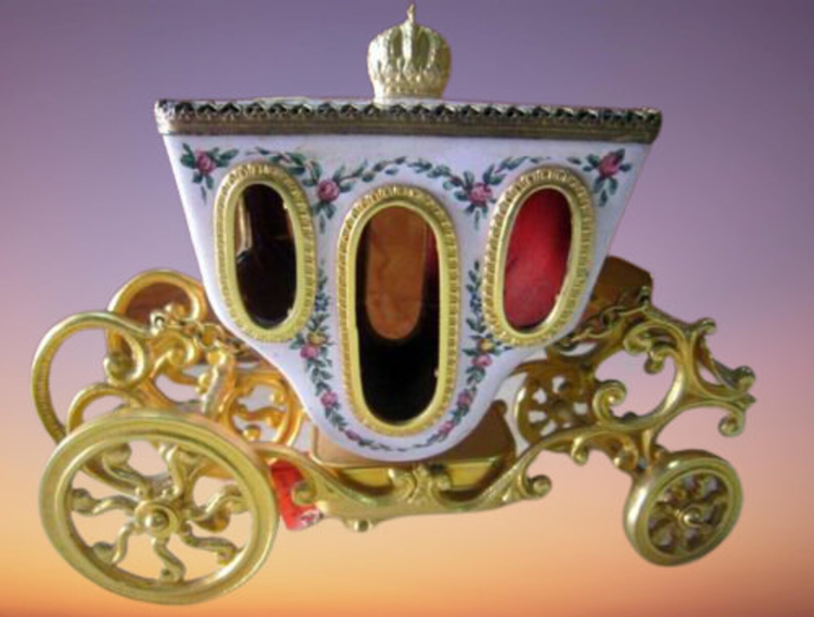 Viennese Viena Austrian Enamel Miniature Coach Carriage Casket Box - Etsy