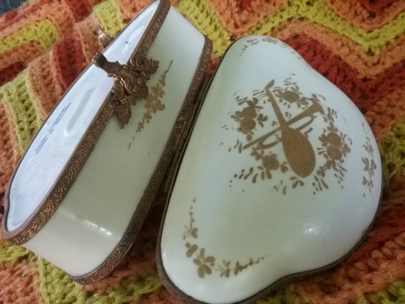 French Porcelain Casket Box - Gem